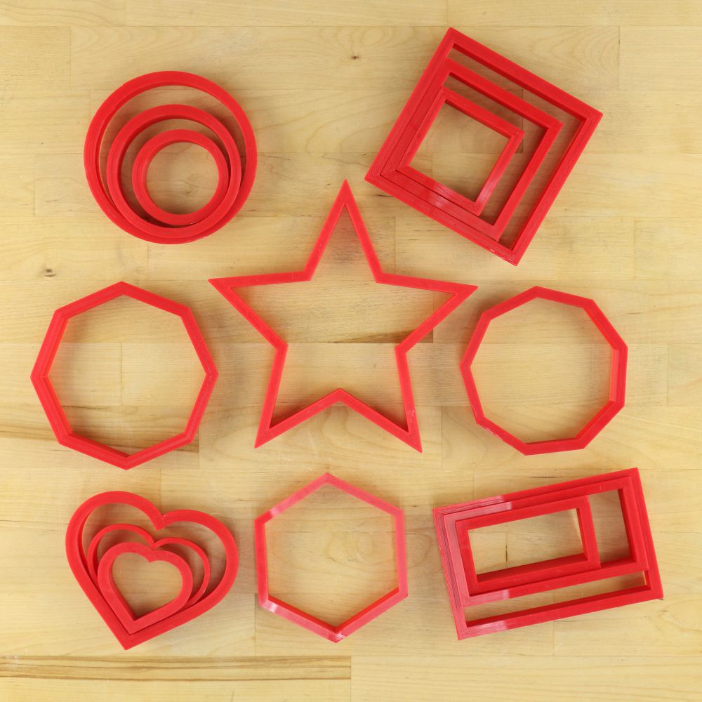 Shapes Cookie Cutters for Cookie Decorating – Confection Couture Stencils