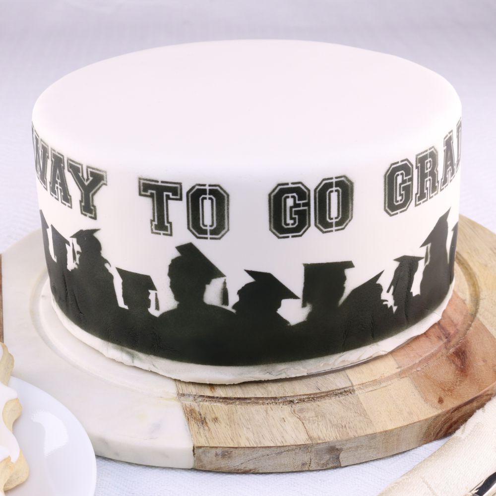 Graduation Cake Stencils: Decorate a Graduation Cake – Confection ...