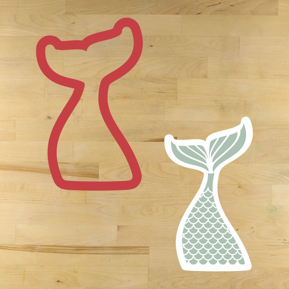 Mermaid Tail Cookie Cutter for Making Cookies – Confection Couture Stencils