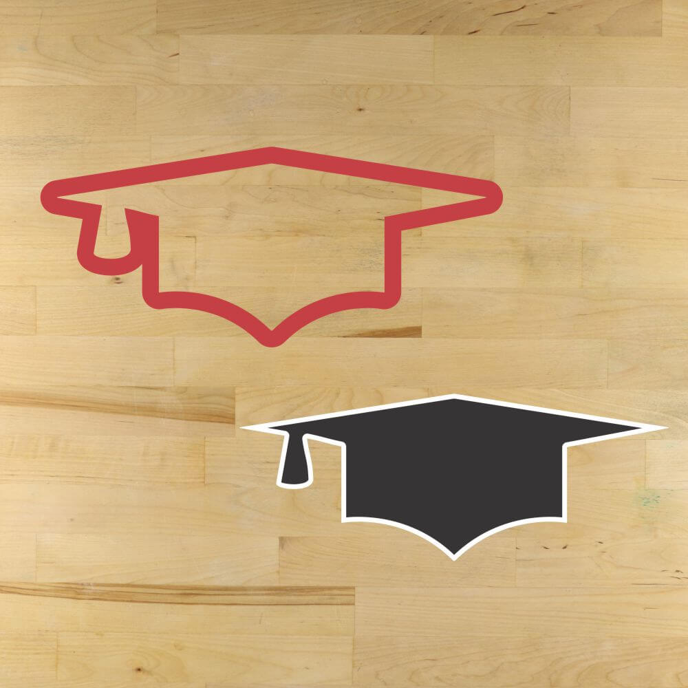 Graduation Cap Cookie Cutter for Graduation Cookies – Confection ...