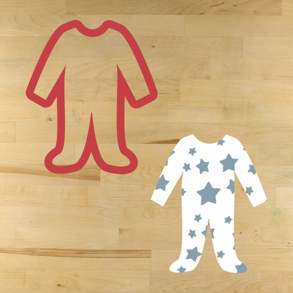 Baby Onesie Pj's Cookie Cutter for Baby Shower Cookies – Confection ...