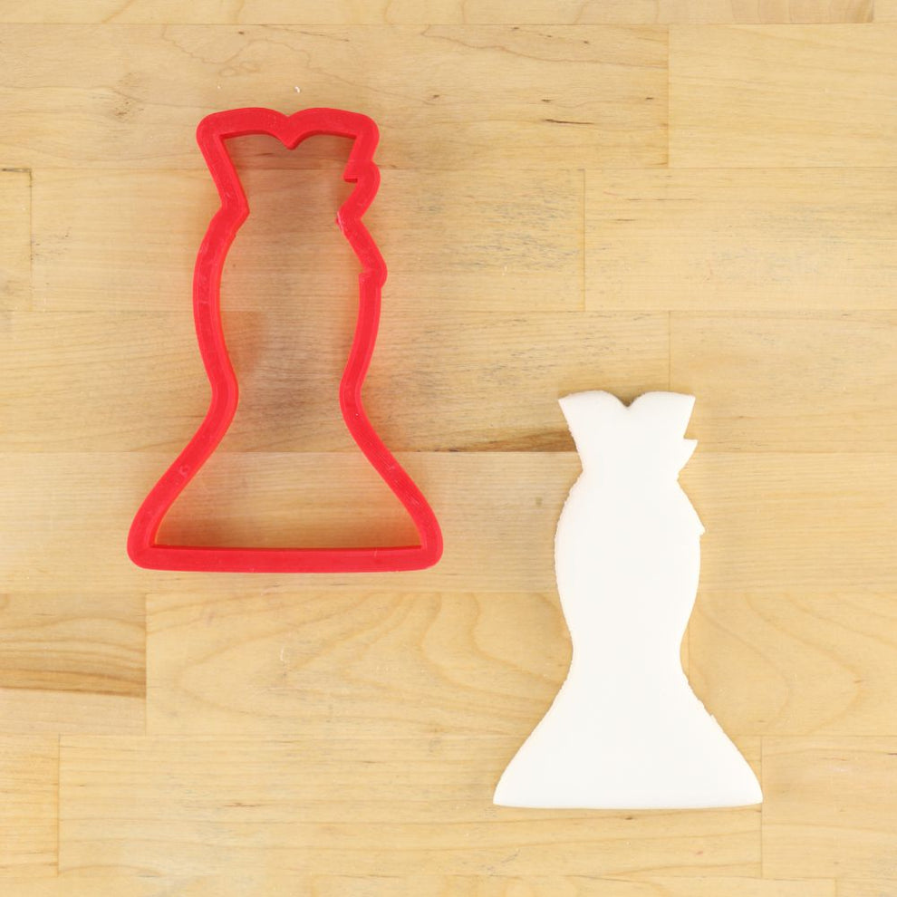 Slender Dress Shaped Cookie Cutter for Wedding Cookies – Confection ...