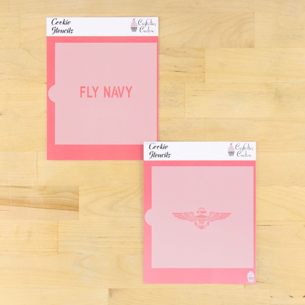 Navy Pilot Wing Cookie Stencil: US Navy Pilot Cookies – Confection ...
