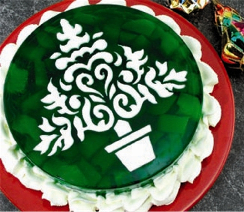 Christmas Trees Stencils for Decorating Cake Sides and Tops ...