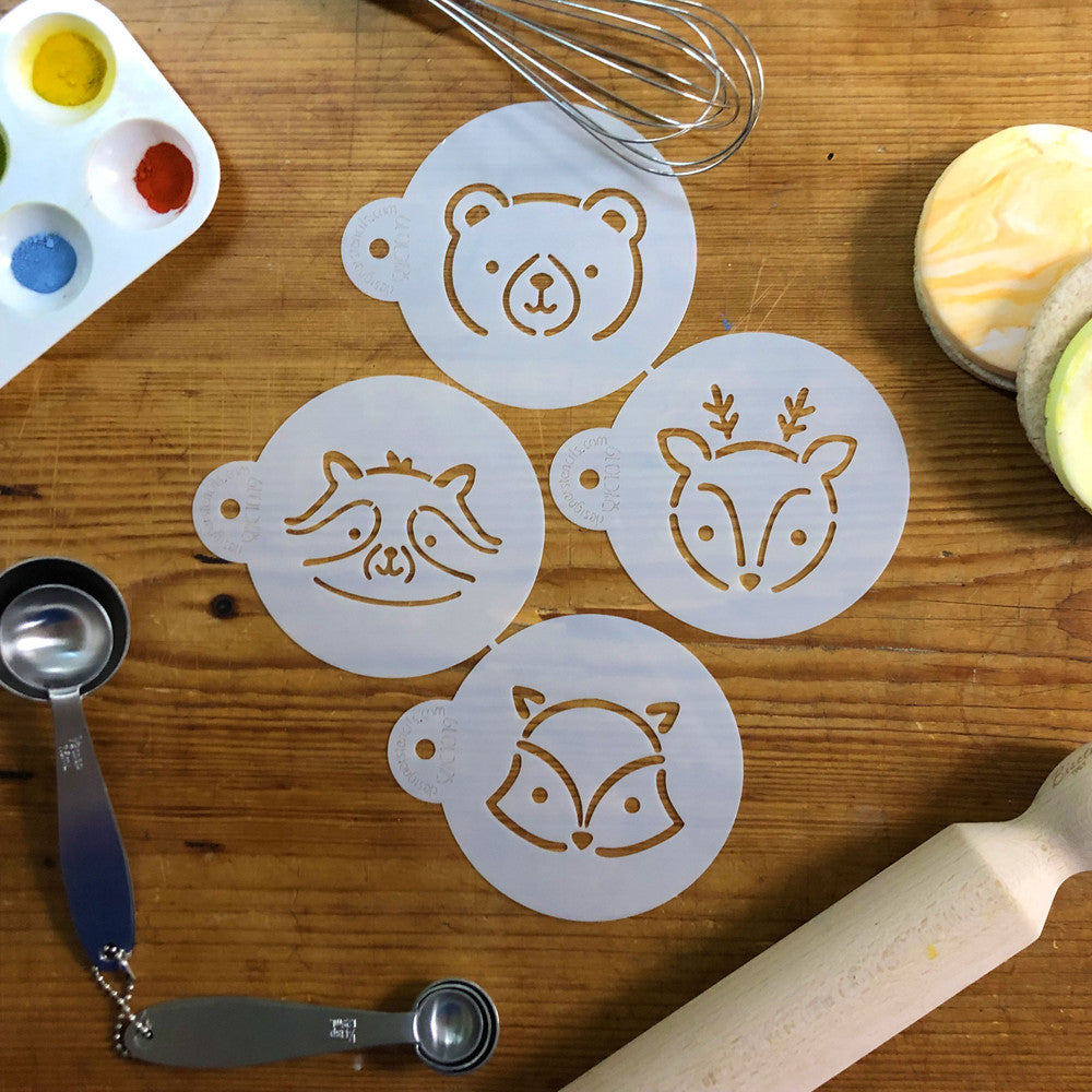 Woodland Animals Cookie Stencil Rounds by Designer Stencils ...
