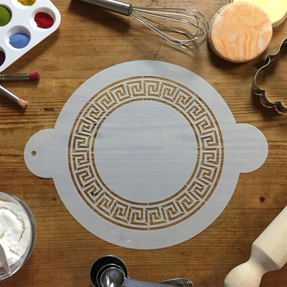 Classic Greek Key Pattern Stencil From Designer Stencils – Confection ...