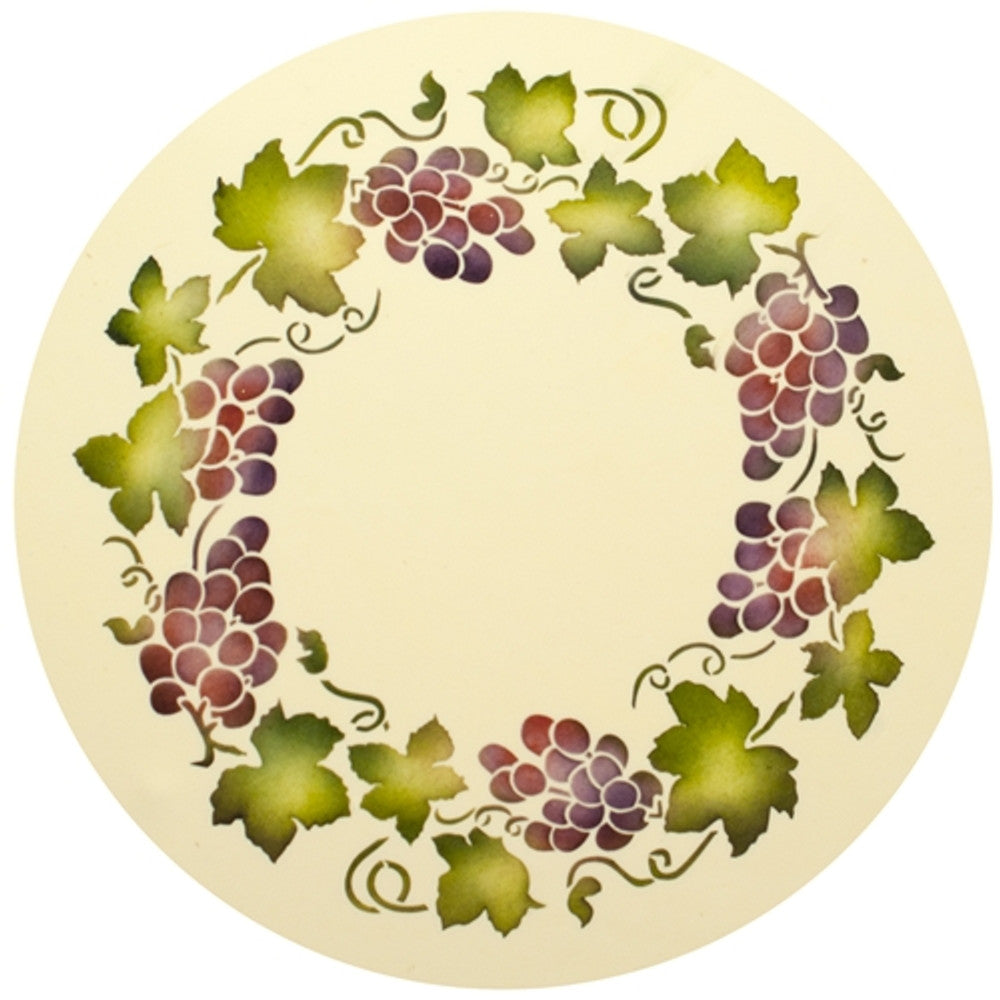 Delicate Grapevine Stencil for Fruit Flavored Cakes and Pies ...