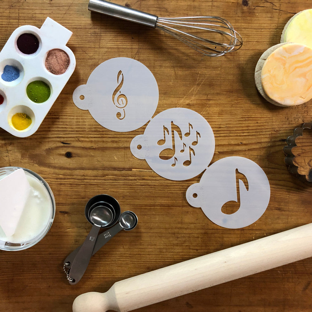 Musical Round Cookie Stencils: Decorate Music Theme Cookies ...