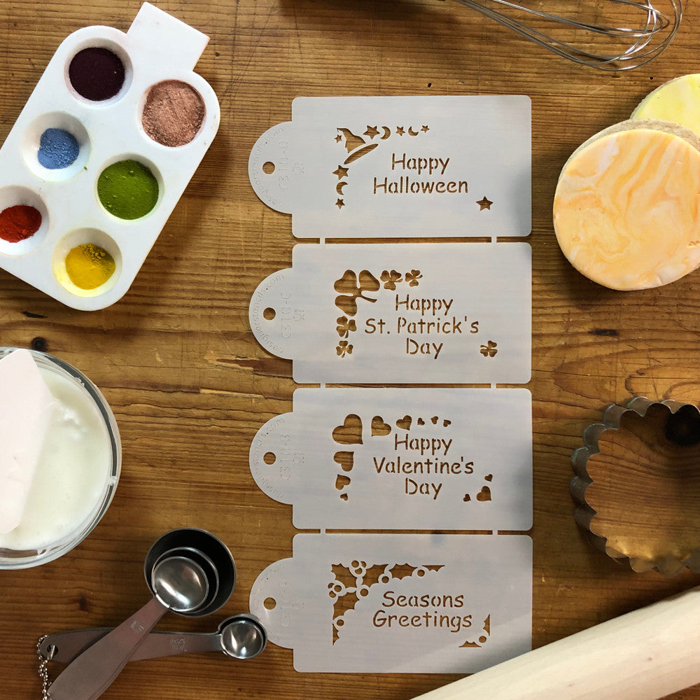 Corner Cake Stencil for Decorating Holiday Cakes – Confection Couture ...