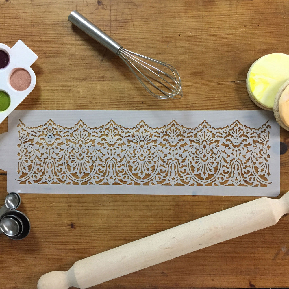 Victorian Lace Cake Stencil Side: Add Lace to Your Sweet Treats! – Confection Couture Stencils