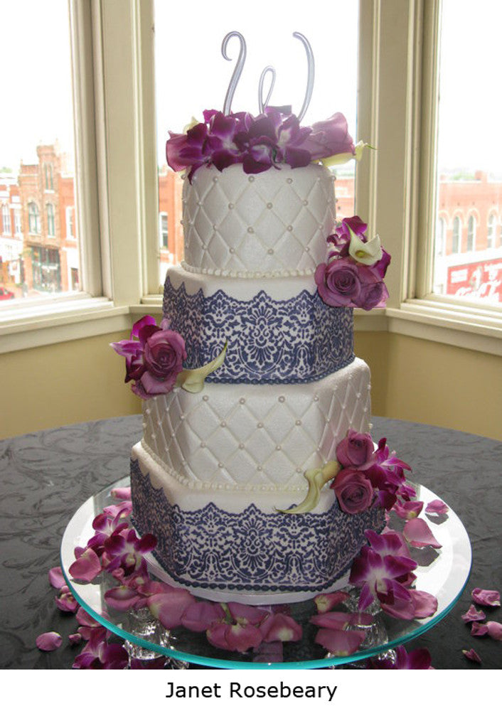 Victorian Lace Cake Stencil Side: Add Lace to Your Sweet Treats ...