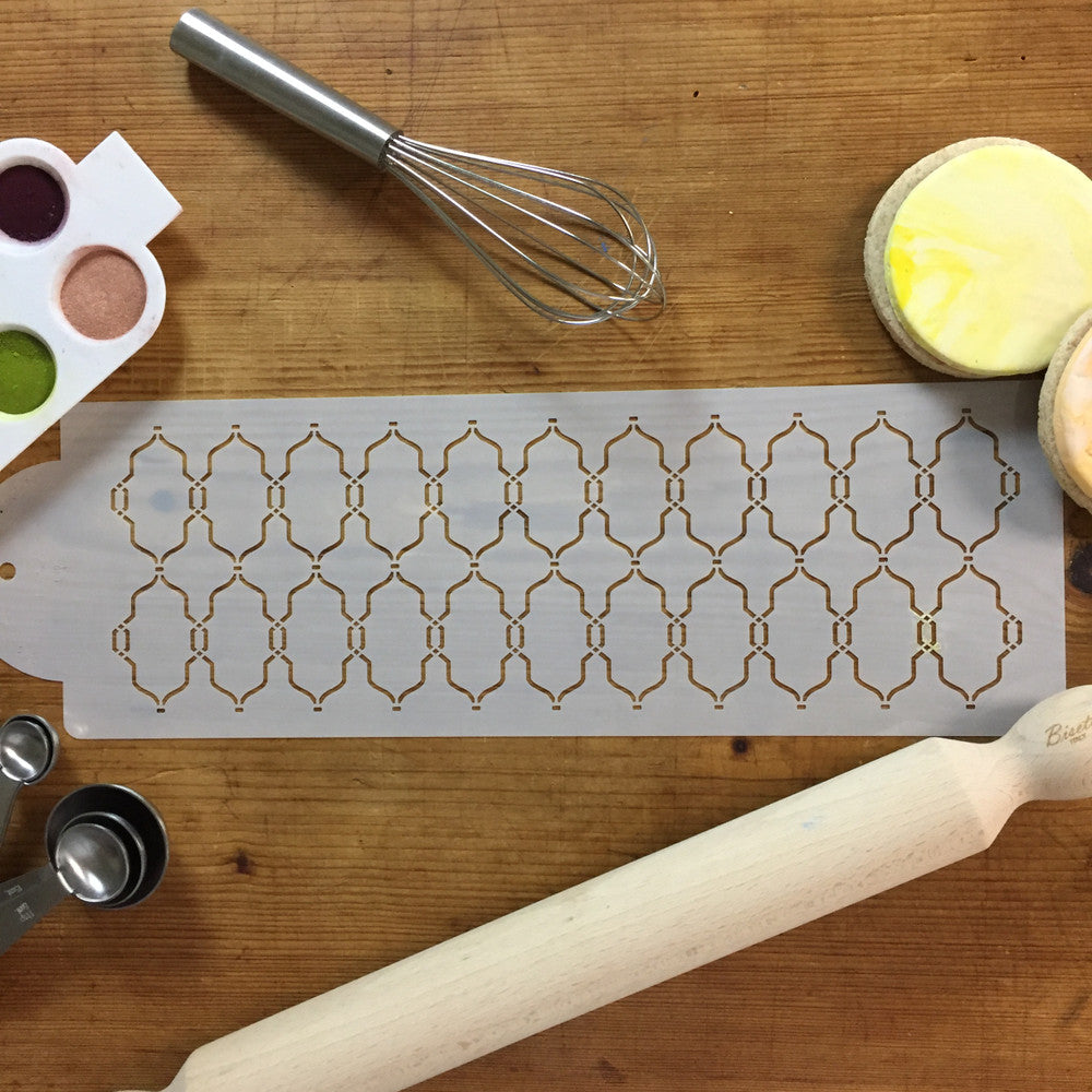Repeating Moroccan Tile Stencil for Cake Decorating – Confection ...