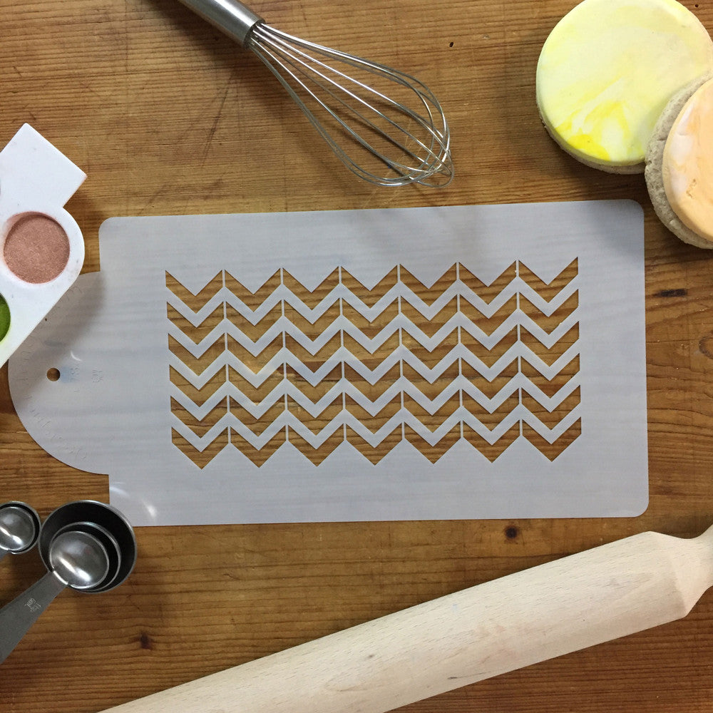 Chevron Side Stencil for Decorating Cakes – Confection Couture Stencils