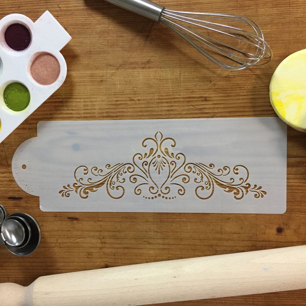 Small Princess Lace Cake Side Stencil for Wedding Cakes – Confection ...