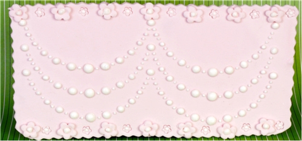 Chic Pearl Pattern Stencil for Tiered Wedding Cakes – Confection ...