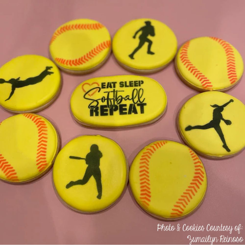 Softball Cookie Stencil Set: Decorate Softball Theme Cookies ...