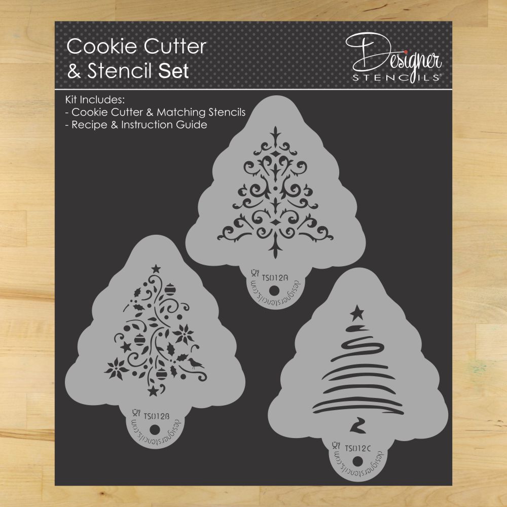 Tree Cookie Cutter and Stencils for Christmas Cookies – Confection ...