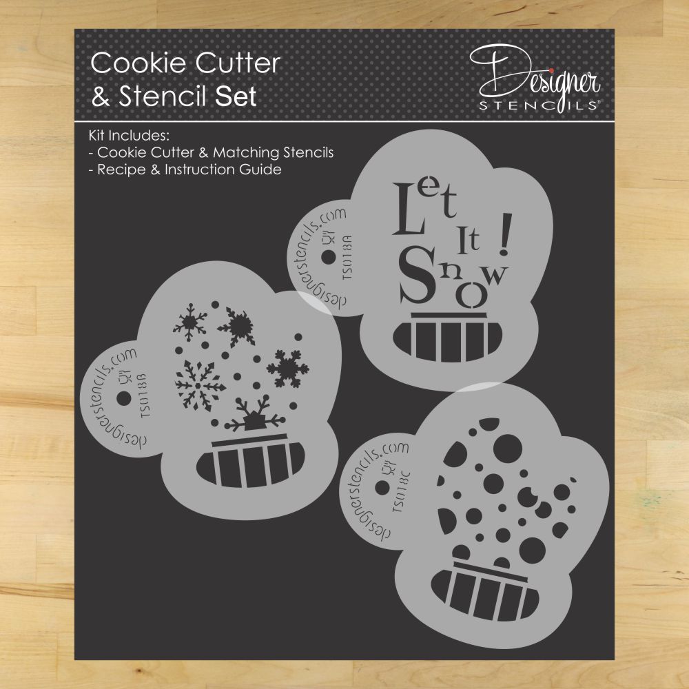 Cozy Mitten Cutter and Matching Stencils for Winter Cookies ...