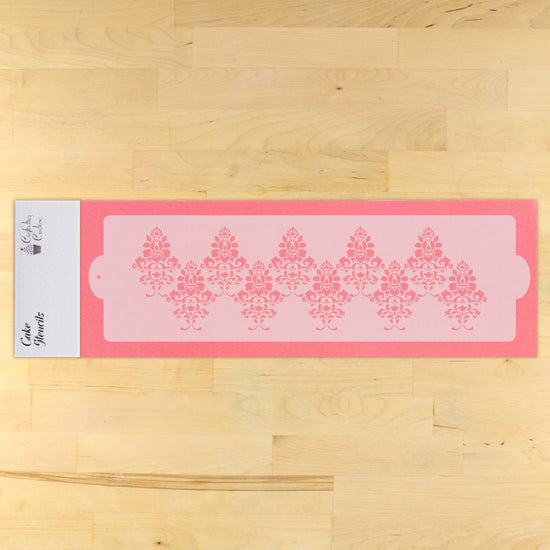 Damascus Designer Stencil for Cakes – Confection Couture Stencils