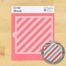 Diagonal Stripe Stencil for Cookies – Confection Couture Stencils