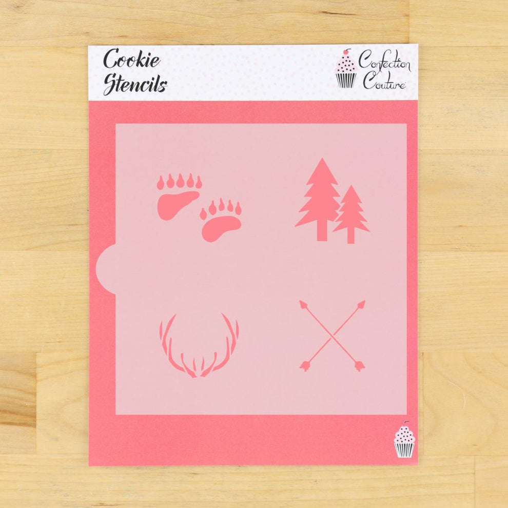 Cabin Fever Stencil for Cookies – Confection Couture Stencils
