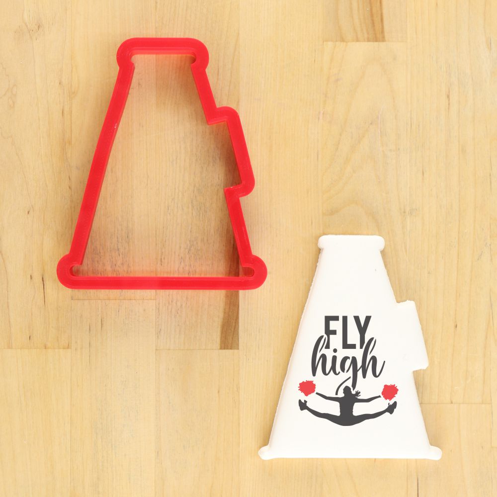Megaphone Cookie Cutter For Cheerleading Cookies – Confection Couture ...