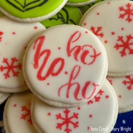 Ho Ho Ho Pattern Cookie Stencil: Santa Claus Cookie Stencils ...