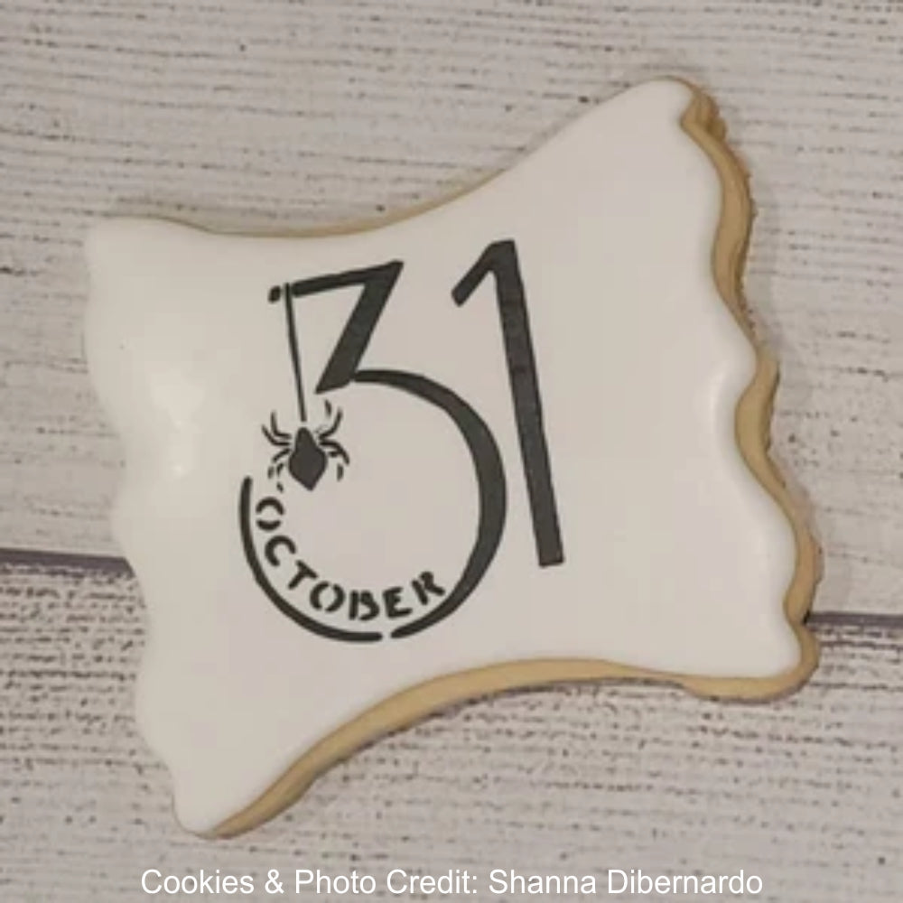 October 31 Cookie Stencil | Halloween Cookies – Confection Couture Stencils