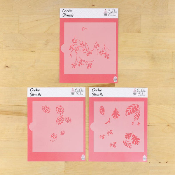 Autumn Bramble Fall Cookie Stencil for Fall Cakes and Cookies ...