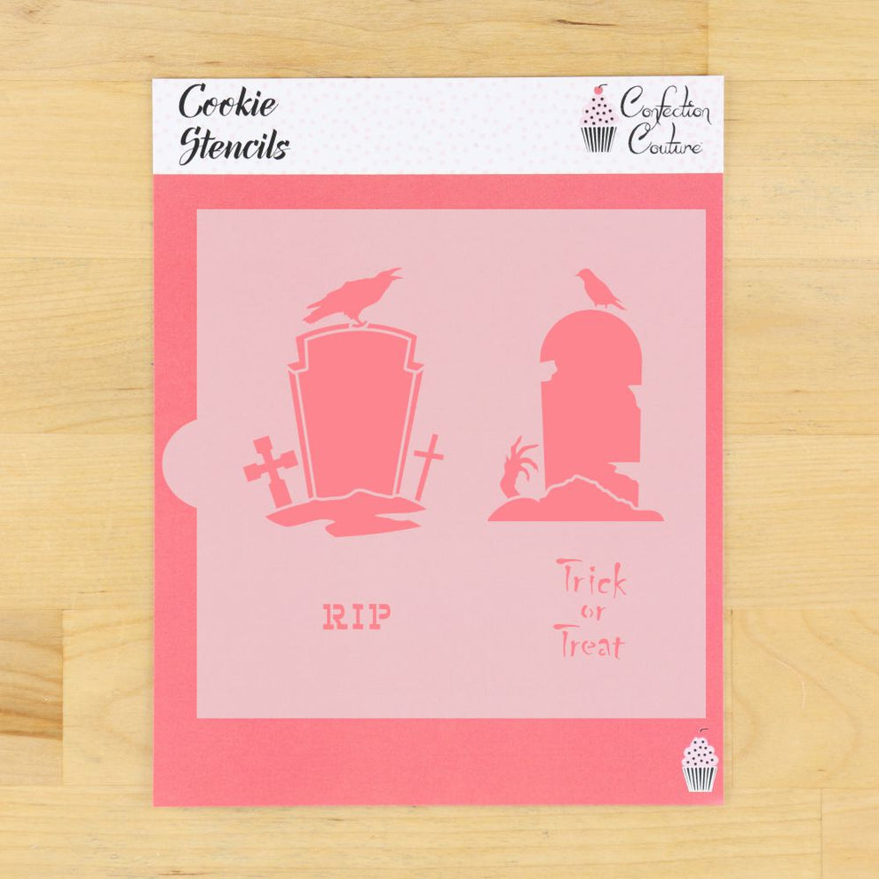 Halloween Headstone Stencils for Cookies