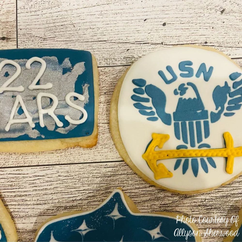 U.S. Navy Logo Cookie Stencil | Cookies for US Navy – Confection ...
