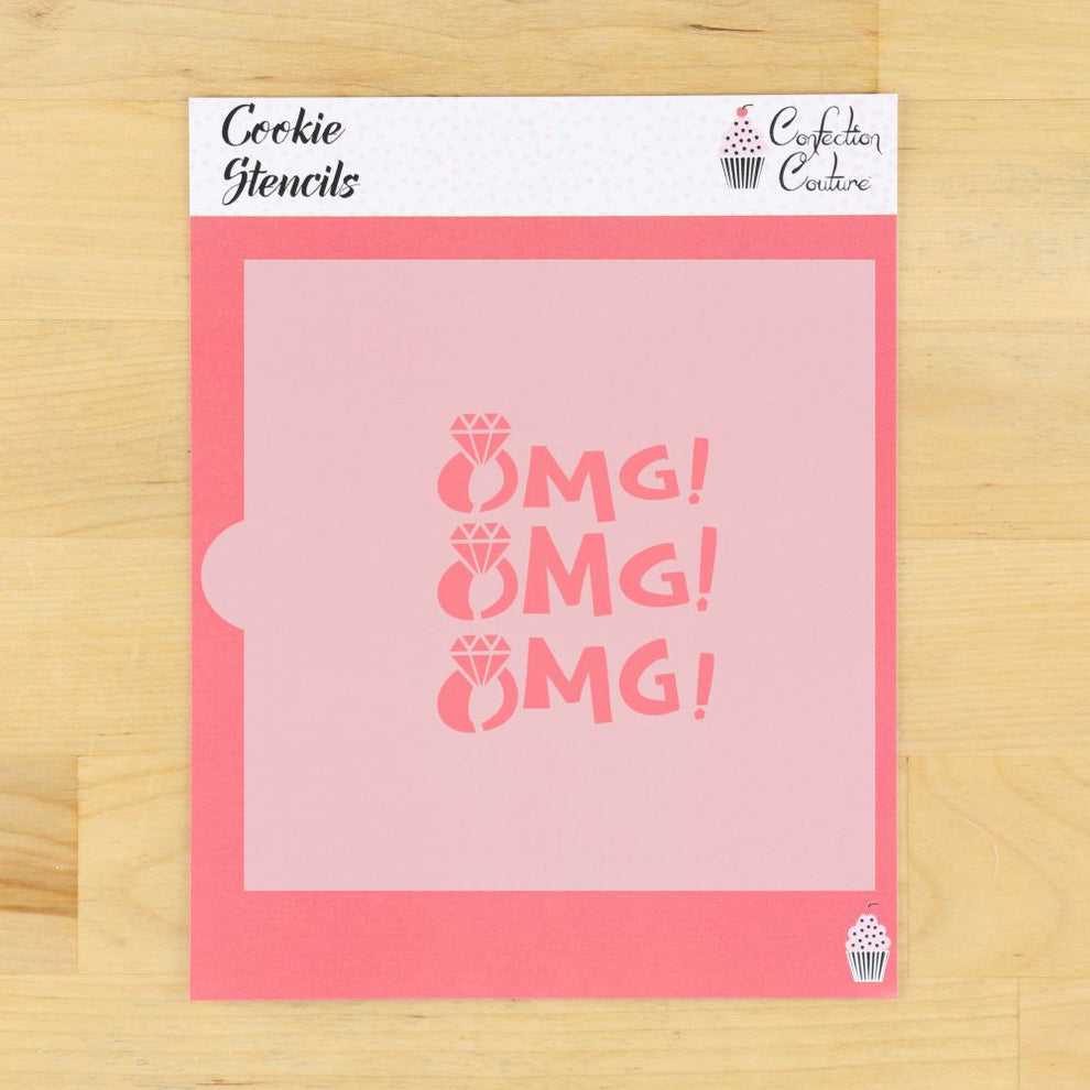 Omg! Engagement Stencils for Cakes and Cookies – Confection Couture ...