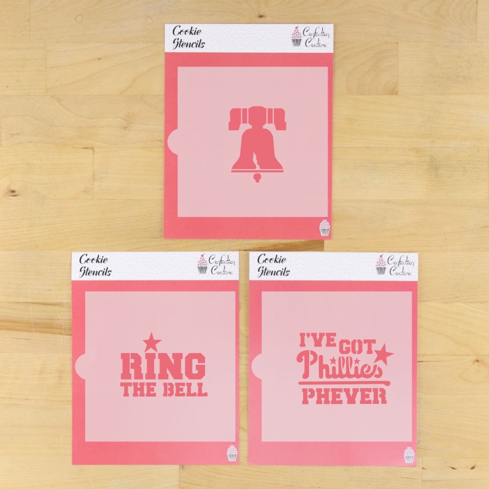 Philadelphia Phillies Liberty Bell Cookie Stencils – Confection Couture ...