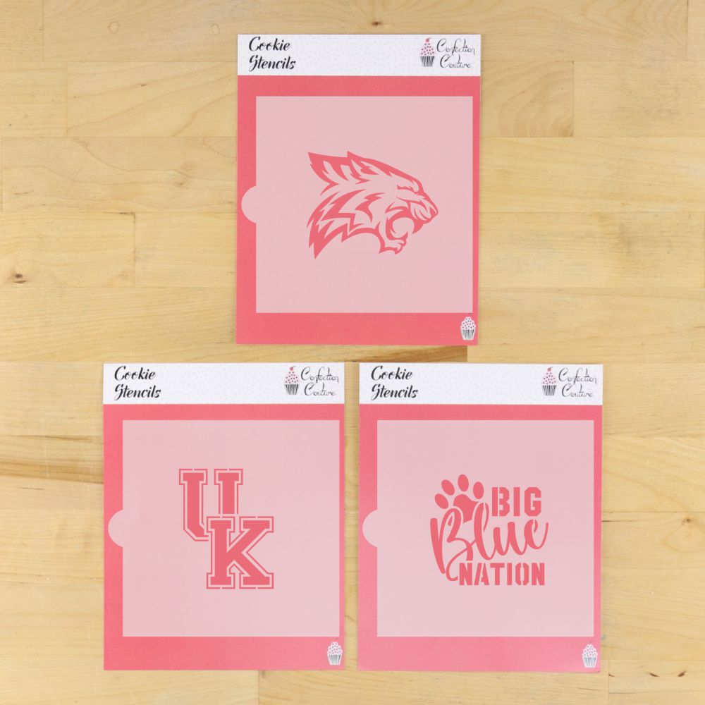 Wildcat Mascot Stencil for Decorating Cakes and Cookies – Confection ...