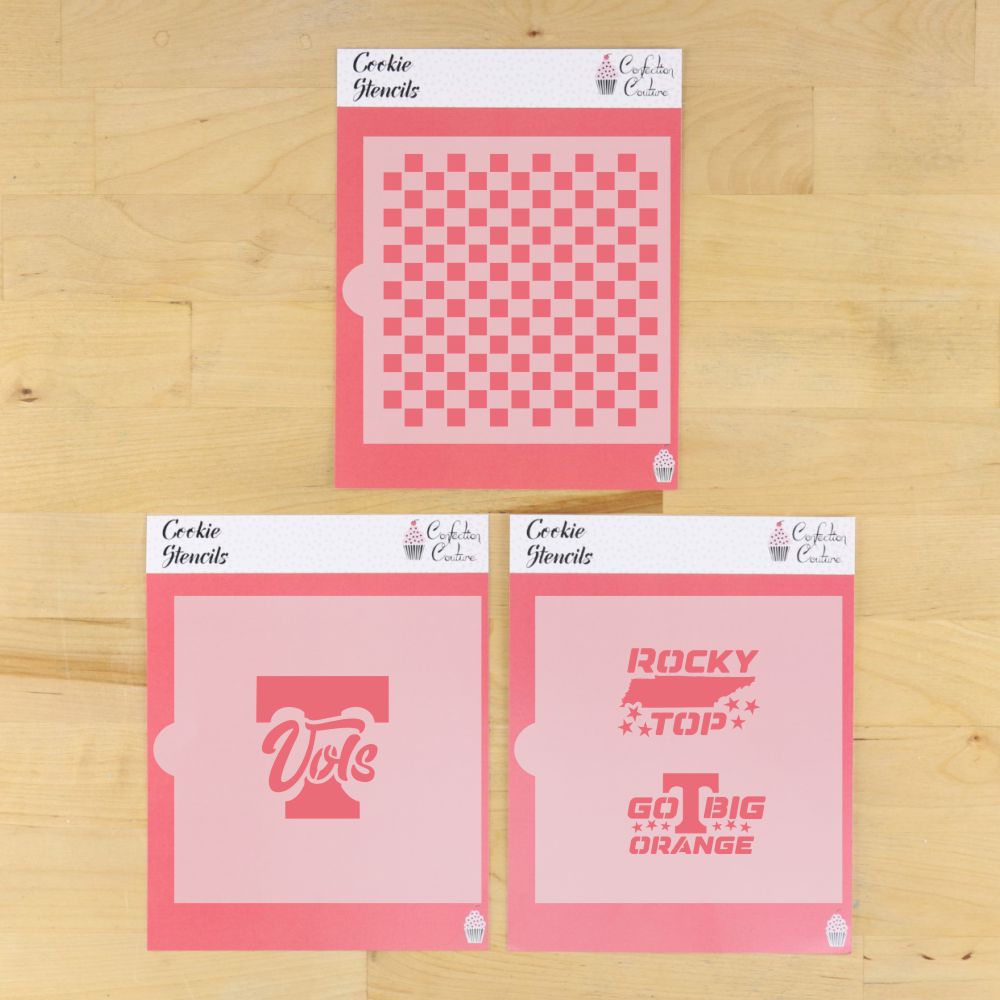Rocky Top High Cookie Stencil Set: Tennessee Vols Cookies – Confection ...