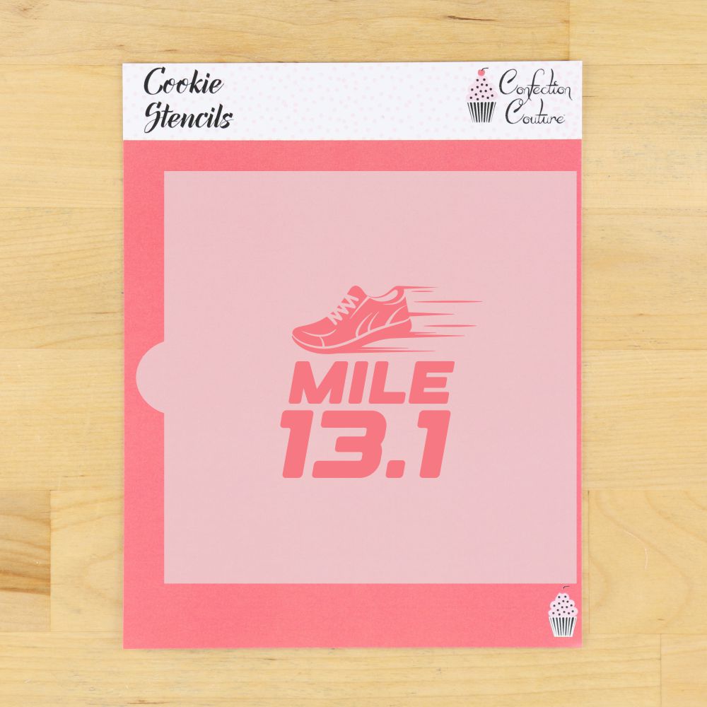 Mile 13.1 Half Marathon Cookie Stencil: Cookies for Marathons ...