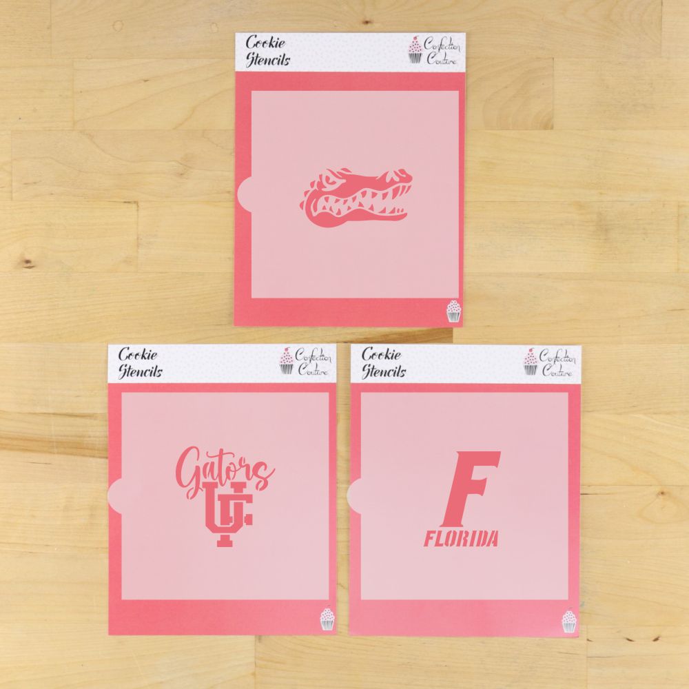 Go Gators Stencil for Cookie Decorating – Confection Couture Stencils
