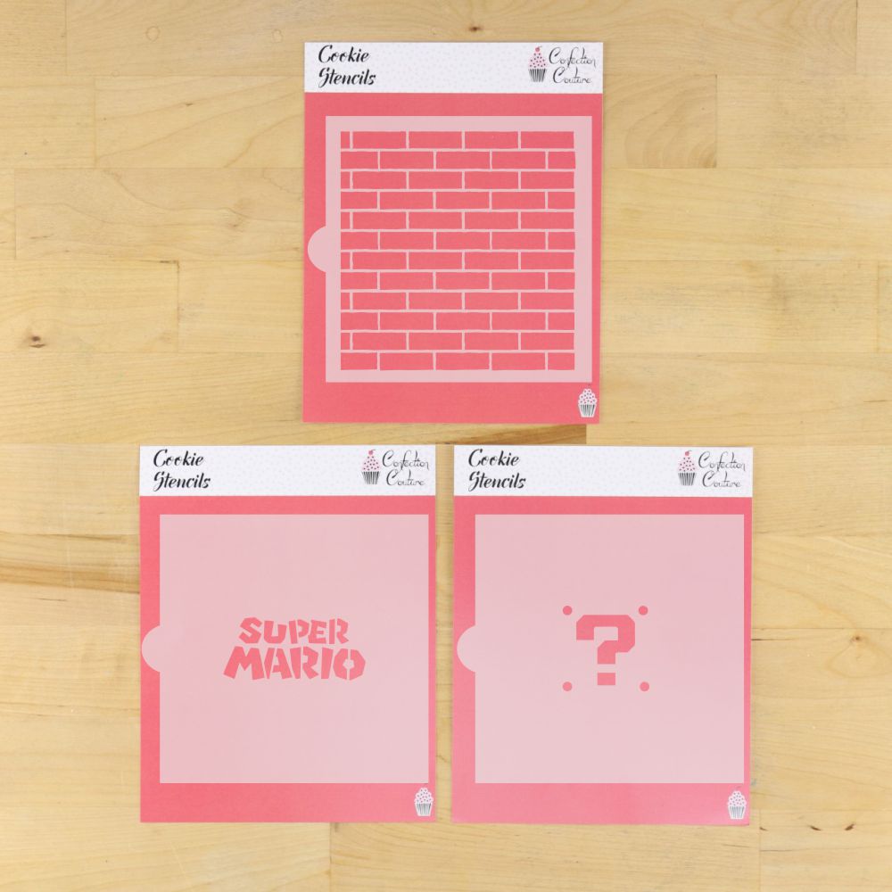 Mario Game Character Cookie Stencils for Birthday Parties – Confection ...