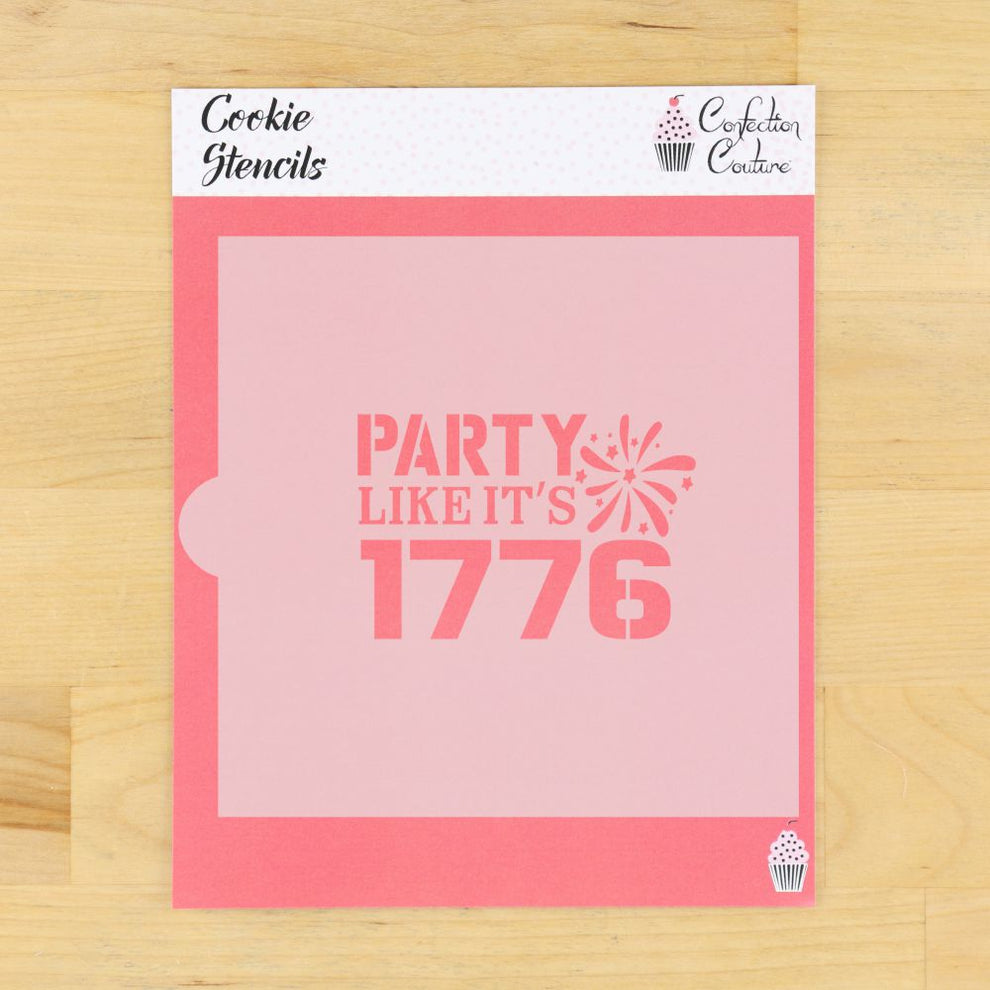 Party Like It's 1776 Cookie Stencil: Fun Fourth of July Stencils ...