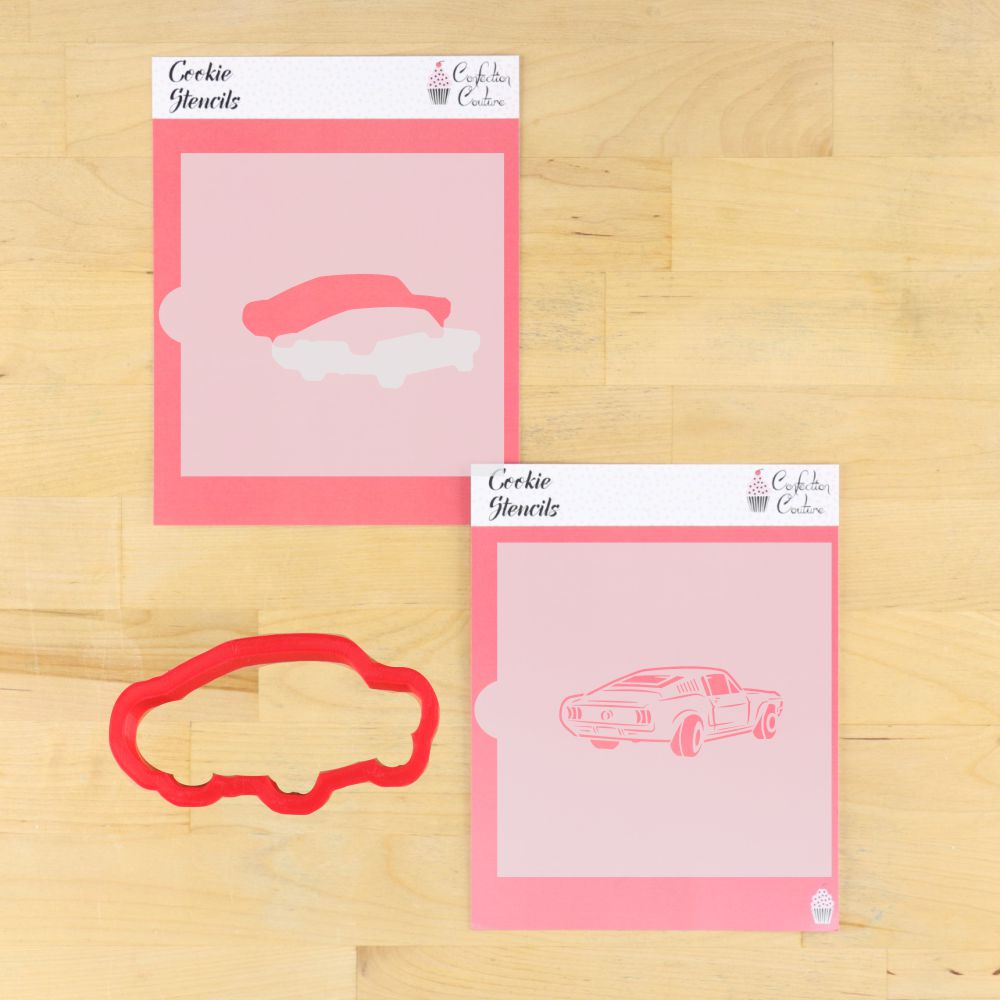 Classic Car Cookie Stencil: Car Cookies for Birthdays and Father's Day ...