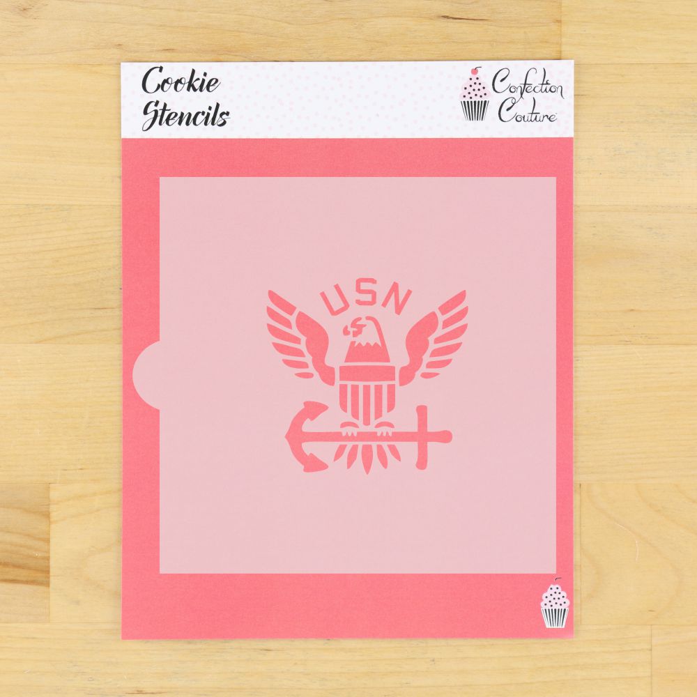 U.S. Navy Emblem Cookie Stencil: Cookies for US Navy – Confection ...