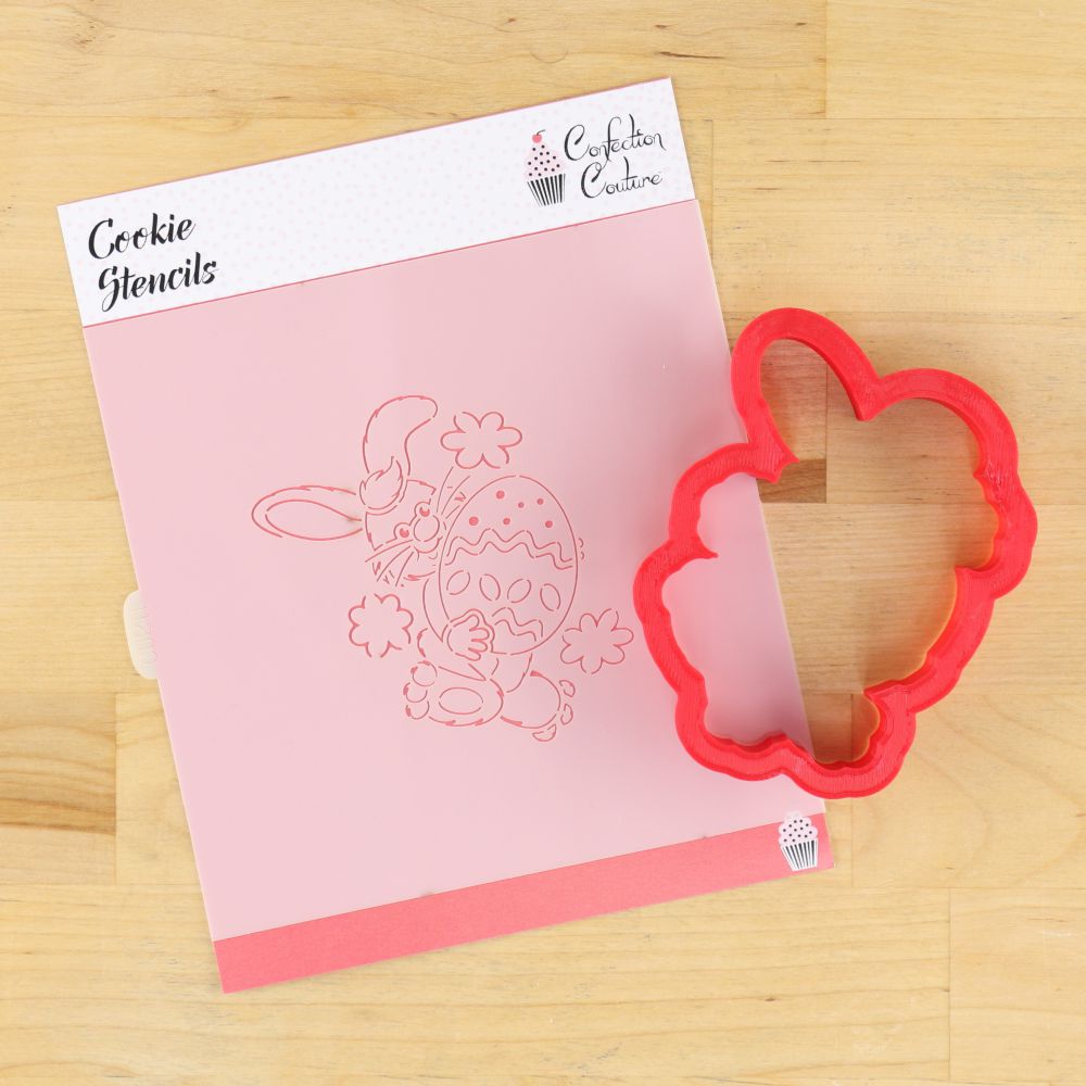 Easter Bunny Paint Your Own Cookie Stencils – Confection Couture Stencils