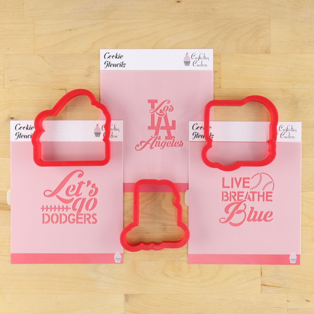 Los Angeles Baseball Cookie Stencil Set – Confection Couture Stencils