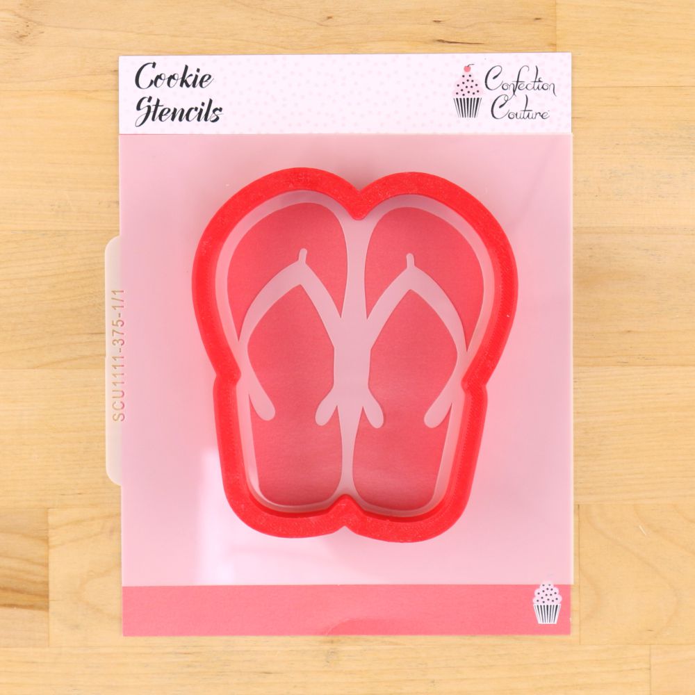 Flip Flops Cookie Stencil | Make Flip Flop Cookies for Beach Birthday ...