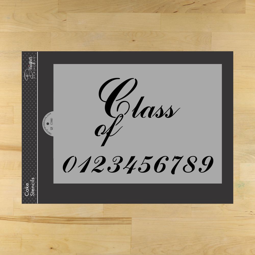 Class of Graduation Cake Stencil by Designer Stencils – Confection ...