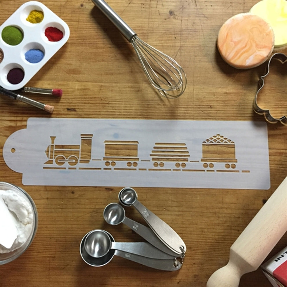 Train Stencil for Cake Decorating by Designer Stencils – Confection ...