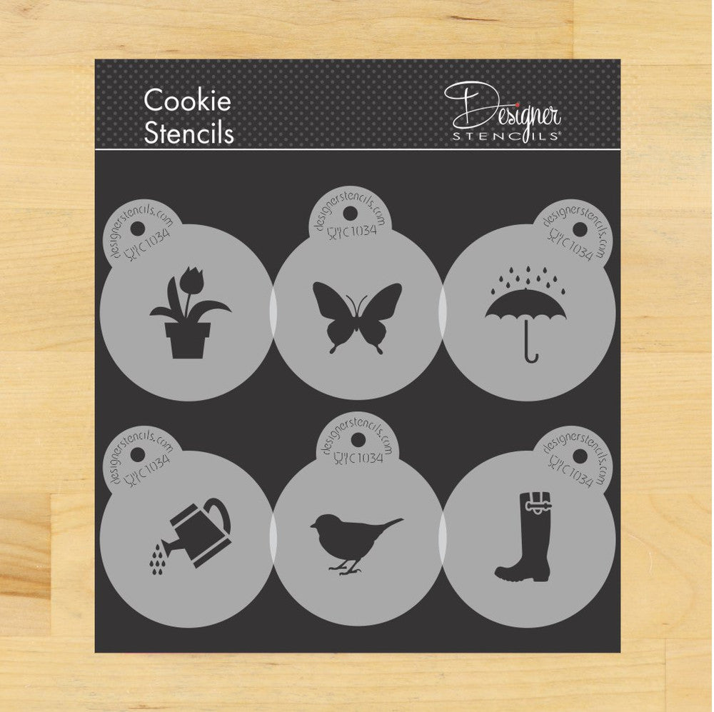 Spring Season Cookie and Cupcake Stencils - Confection Couture Stencils