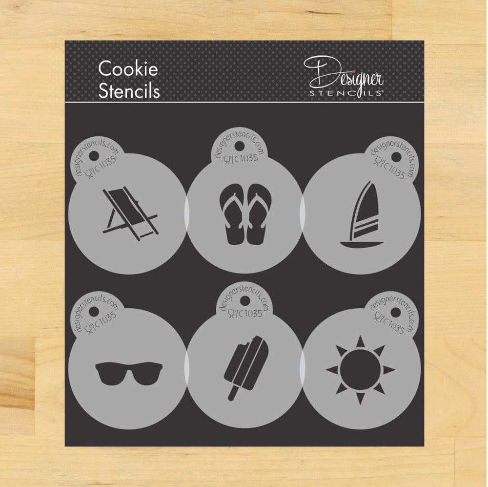 Summer Season Cookie and Cupcake Stencils – Confection Couture Stencils