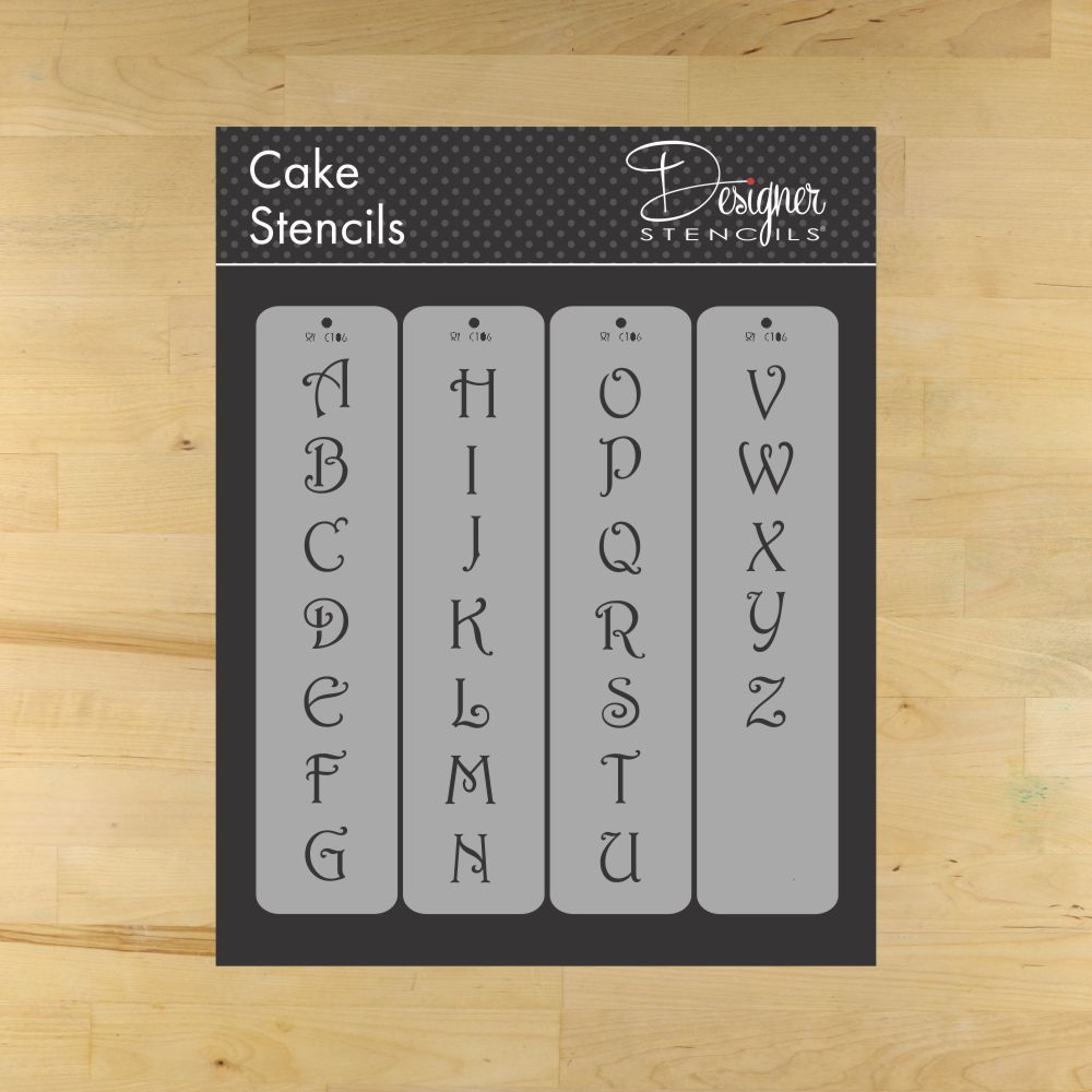 Monogramming Cake Stencil Sets by Designer Stencils – Confection ...