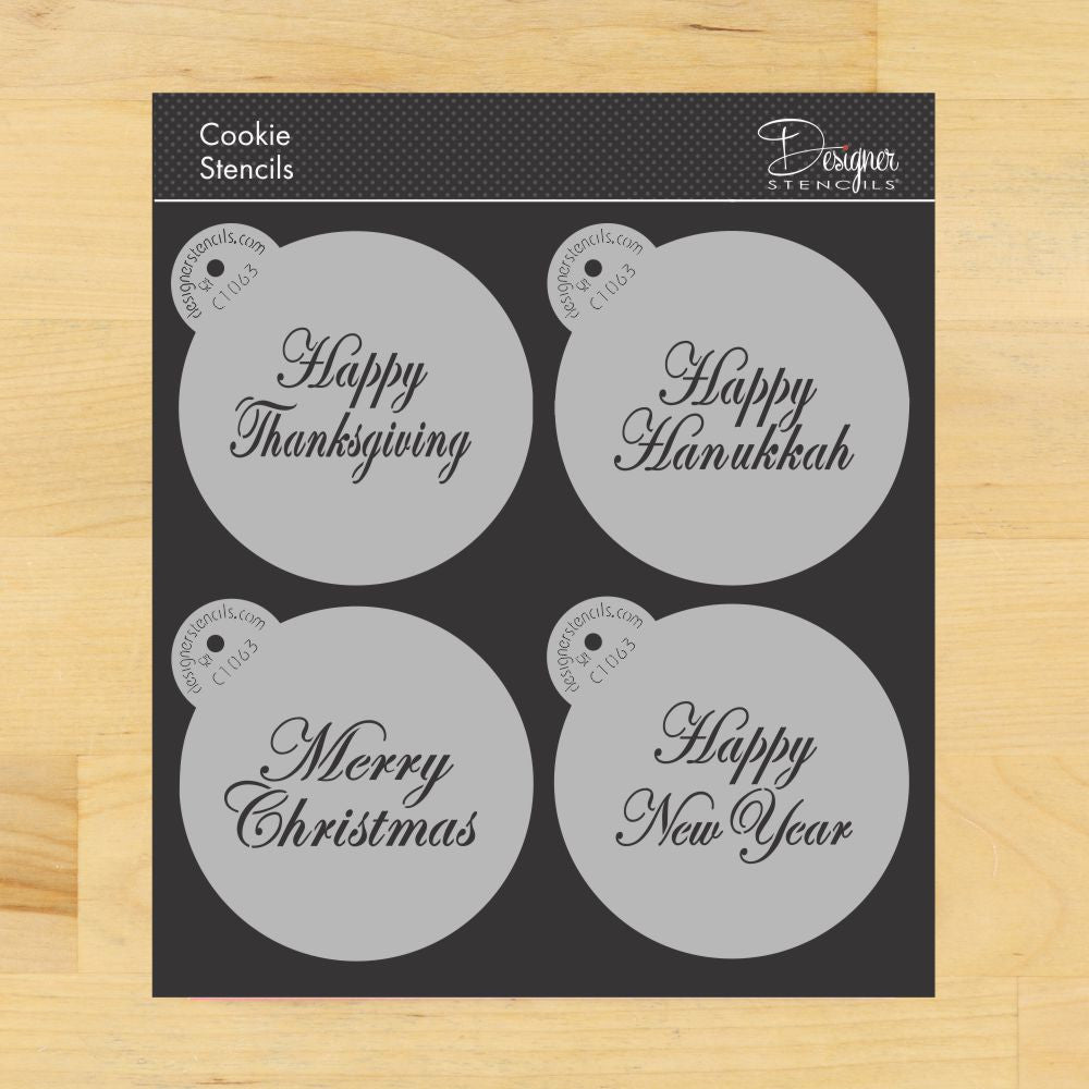 Festive Holiday Cake Stencils From Designer Stencils – Confection ...